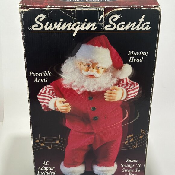 Rock Santa Collectibles | Holiday | Vintage Jingle Bell Rock Santa Claus 998 Animated Dancing ...